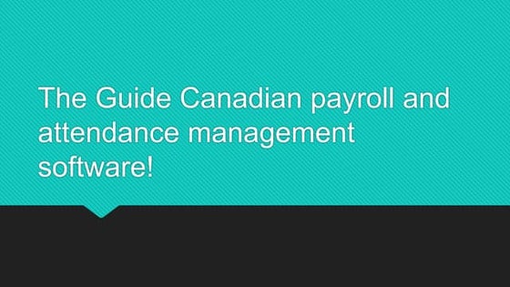 Streamline Operations with Automated HR Payroll Management Software! | PPT