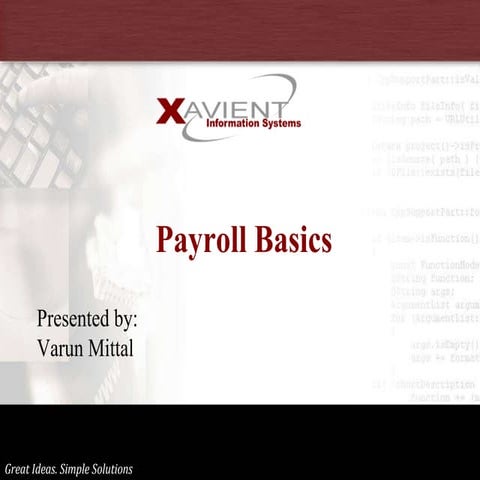 Payroll basic | PPTX