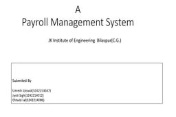 Payroll management | PPT