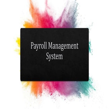 Payroll Management System | PPT