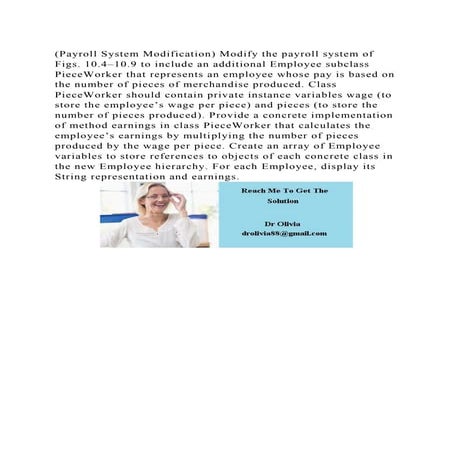 (Payroll System Modification) Modify the payroll system of Figs. 10..docx