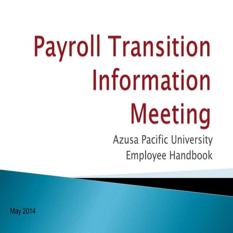 APU Payroll Transition | PPT