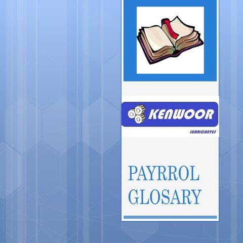 Payroll glossary | PPTX