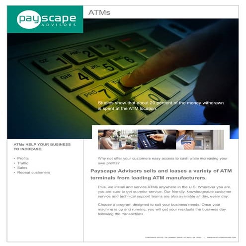 Payscape Atm Flyer | PDF
