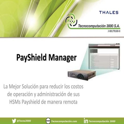 PayShield Manager - Thales | PPTX