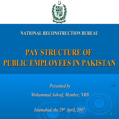 Pay structure of public employees in pakistan | PPT