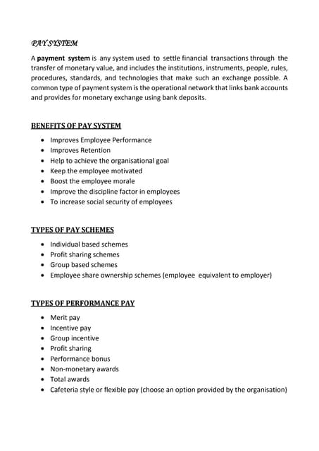 Wage and salary Administration | PPTX