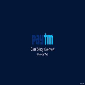 Paytm - Case Study Overview | PDF