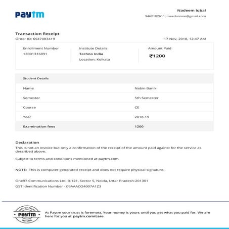 Paytminvoice | PDF