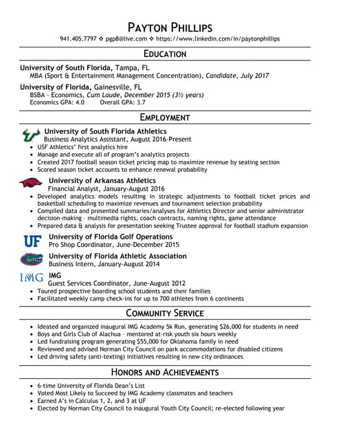 Ethan Reback's resume | PDF