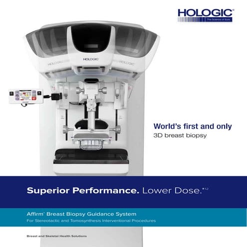 Brochure about the first breast biopsy machine (Affirm) | PDF