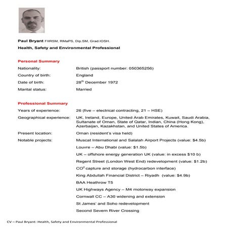 Pb cv - july 2015 - 2 (1) | PDF