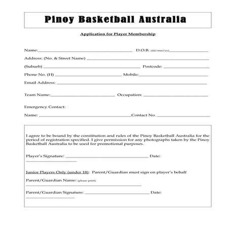 Pba application form[1] | DOC
