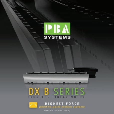 DX B Ironless Linear Motor - PBASystems | PDF