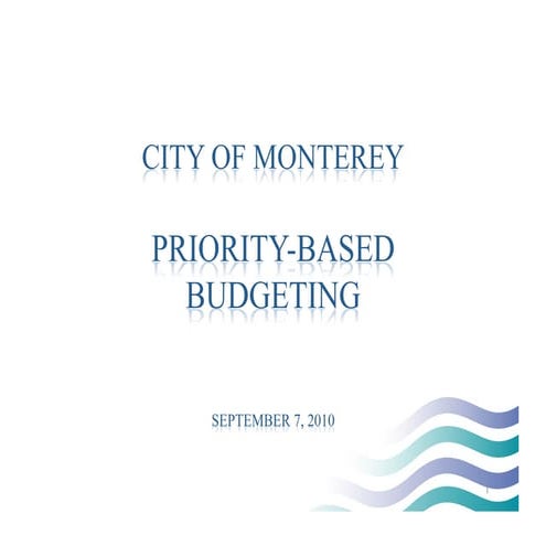 Priority-based Budgeting | PDF