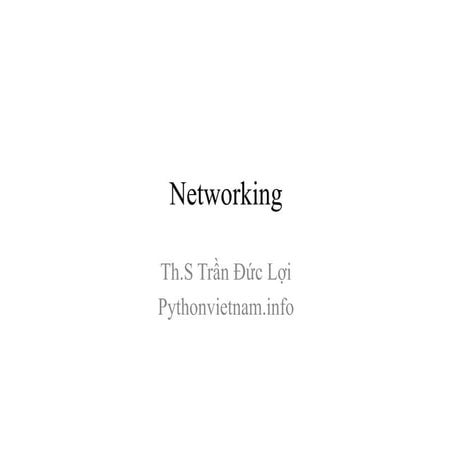 Python Beginner Class day-15-networking | PPT