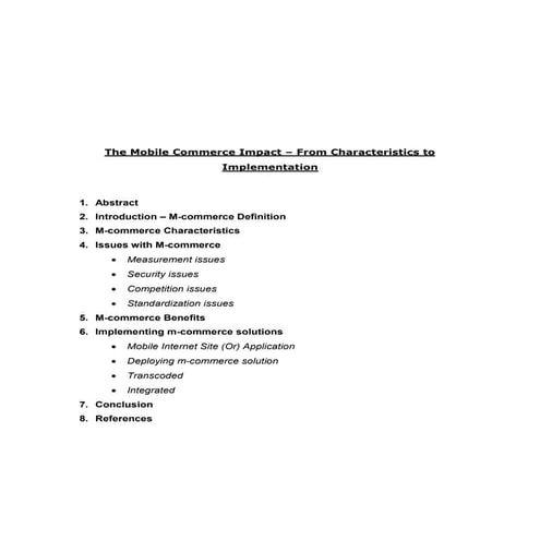 Mobile commerce | PPT