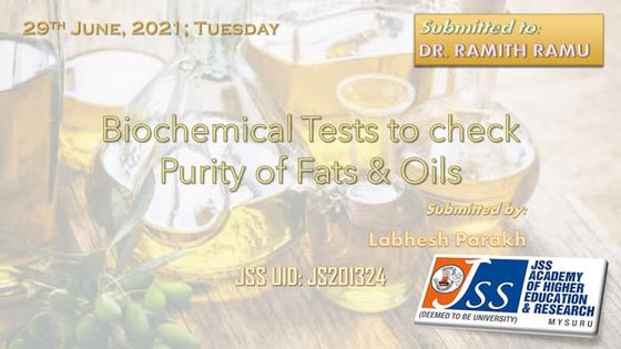 Fats and oils | PPTX | Chemistry | Science