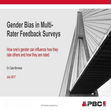 Gender Bias in Multi-Rater Feedback Surveys | PDF