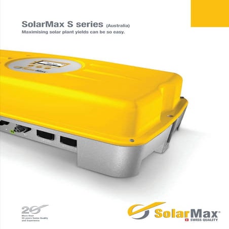 SolarMax S Series Inverters | PDF | Home Appliances | Home & Garden
