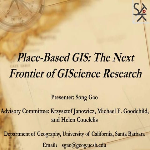 Place-Based GIS: The Next Frontier of GIScience Research | PDF