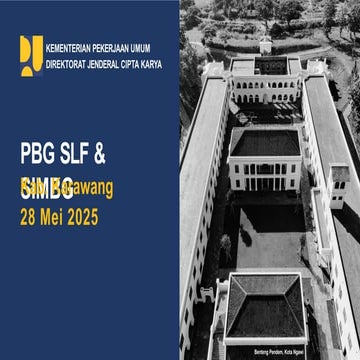 PBG, SLF, dan SIMBG untuk permohonan izin | PPTX