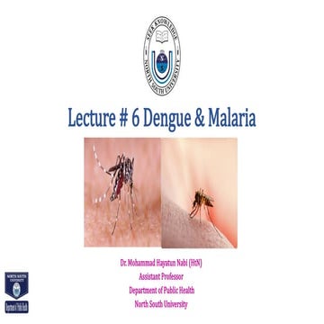 PBH 101_Lecture 6_Dengue and Malaria.pptx