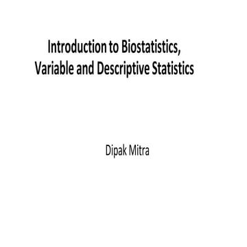 Descriptive Statistics Describing Variability | PDF