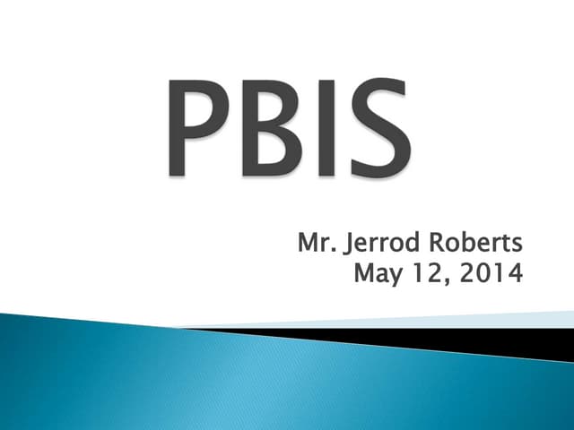 PBIS Presentation | PPT