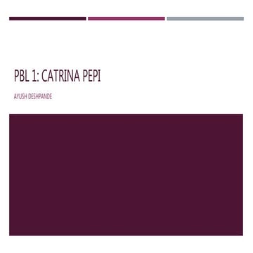 PBL-1.pptx | Blood Disorders | Diseases and Conditions