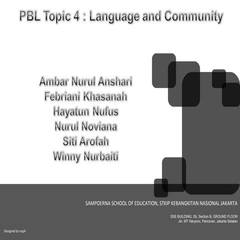 Pbl topic 4 | PPT