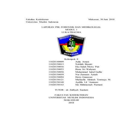 Modul Luka/trauma | DOCX
