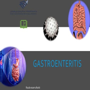 causes of gastroenteritis , viral ,bacterial , and parasite | PPTX