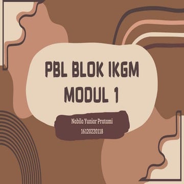PBL blok IKGM M1 ilmu kegawatdaruratan kedokteran gigi dan mulut | PDF