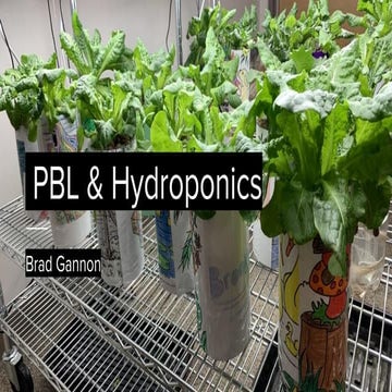 Project-Based Learning & Hydroponics in Education | PDF