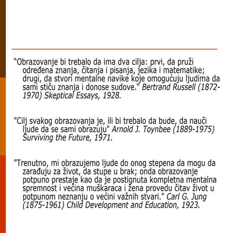 Projekt metoda i problemska nastava | PPT