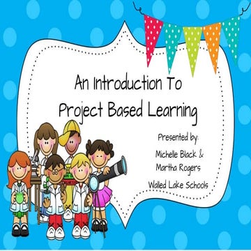 PBL Presentation DE Project Based Learning | PPT