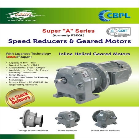 PBL Gearbox Supper "A" Catalogue | Sumit Sumit Engineers | PDF | Auto ...