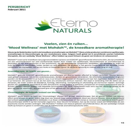 Persbericht Mohdoh | PDF