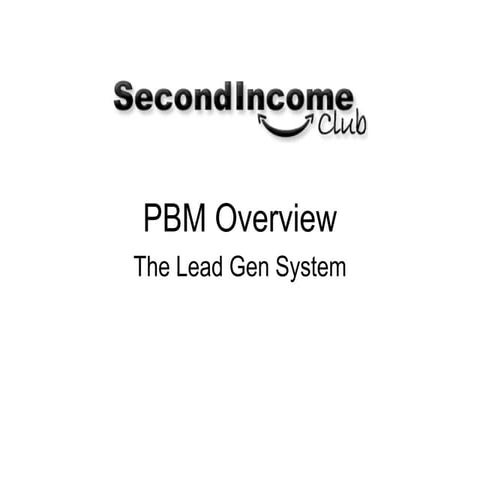 PBM overview | PPT
