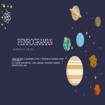 Pemrograman Berbasis Objek (ESU Registration) | PPT