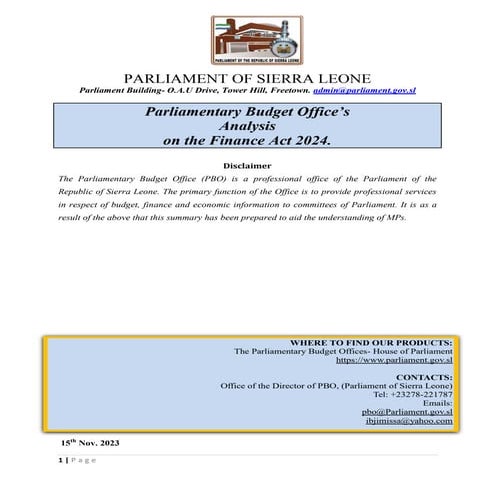 FINANCE BILL 2024 HIGHLIGHTS a-the rejected bill | PPTX