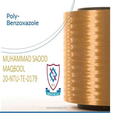 PBO Polymer (zylon) ppt | PPTX