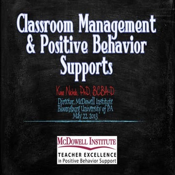Classroom Management and Positive Behavior Supports | PDF | Parenting ...