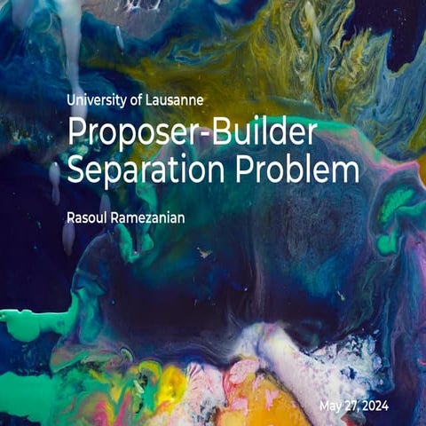 Proposer Builder Separation Problem in Ethereum | PDF