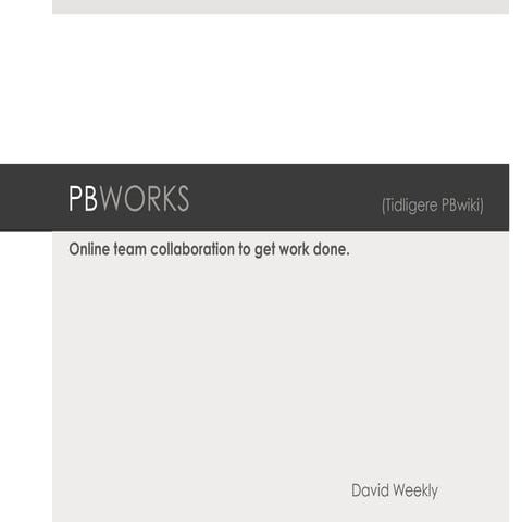 Pbwork spræsentation | PPTX