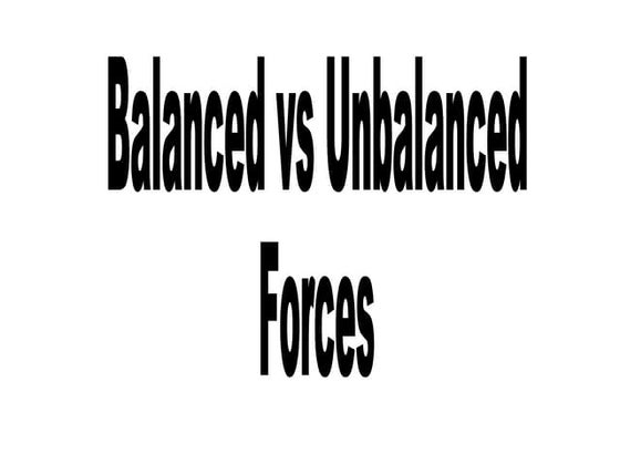 Balanced forces | PPT