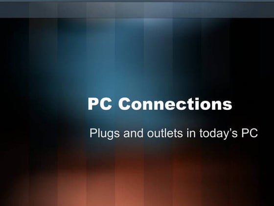 Computer cables and connectors | PPT
