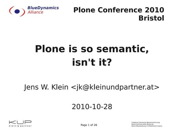 Plone Einführung | PPT