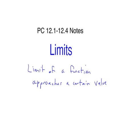 Pc 12.1 4-notes_limits | PPT